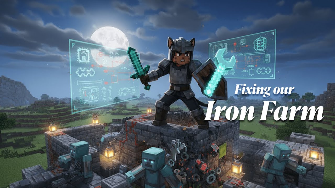 Iron Farm Overhaul: Pump Out That Iron! | VTuber Grind Session ⛏💎 - YouTube