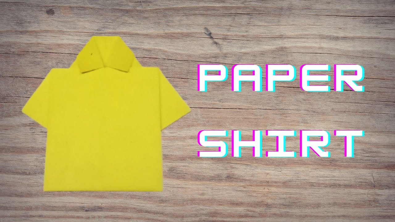 How to Make Paper Shirt | DIY Origami Paper Crafts | Paper shirts for ...