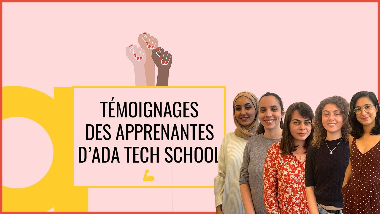 Les apprenantes d'Ada Tech School témoignent ! - YouTube