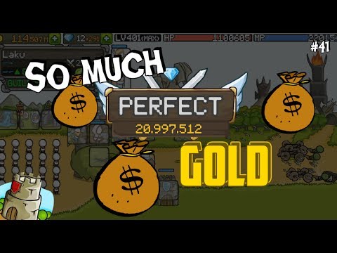 Grow Castle | #41 | Scoring PERFECT waves with Gold Build (wave 200k ...