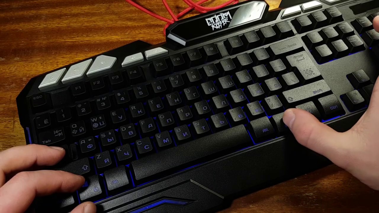 Обзор на бюджетную геймерскую клавиатуру Defender Doom Keeper GK 100DL ...