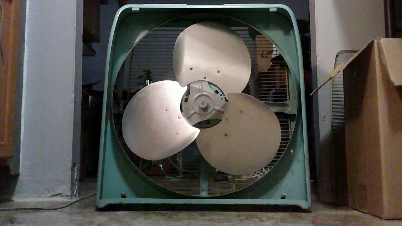 Vintage Sears Kenmore Model No. 480-80672 20" 3-Speed Box Fan with ...