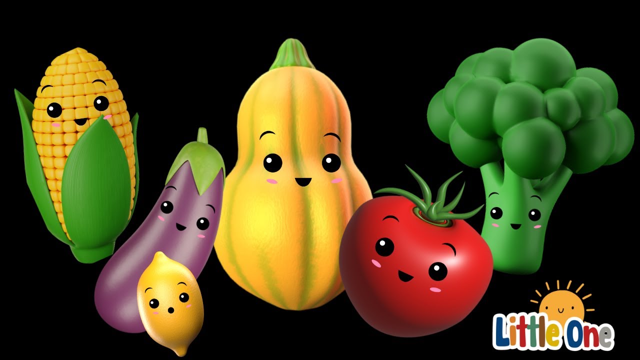 Dancing vegetables sensory video Cute Animation with Music dancing ...