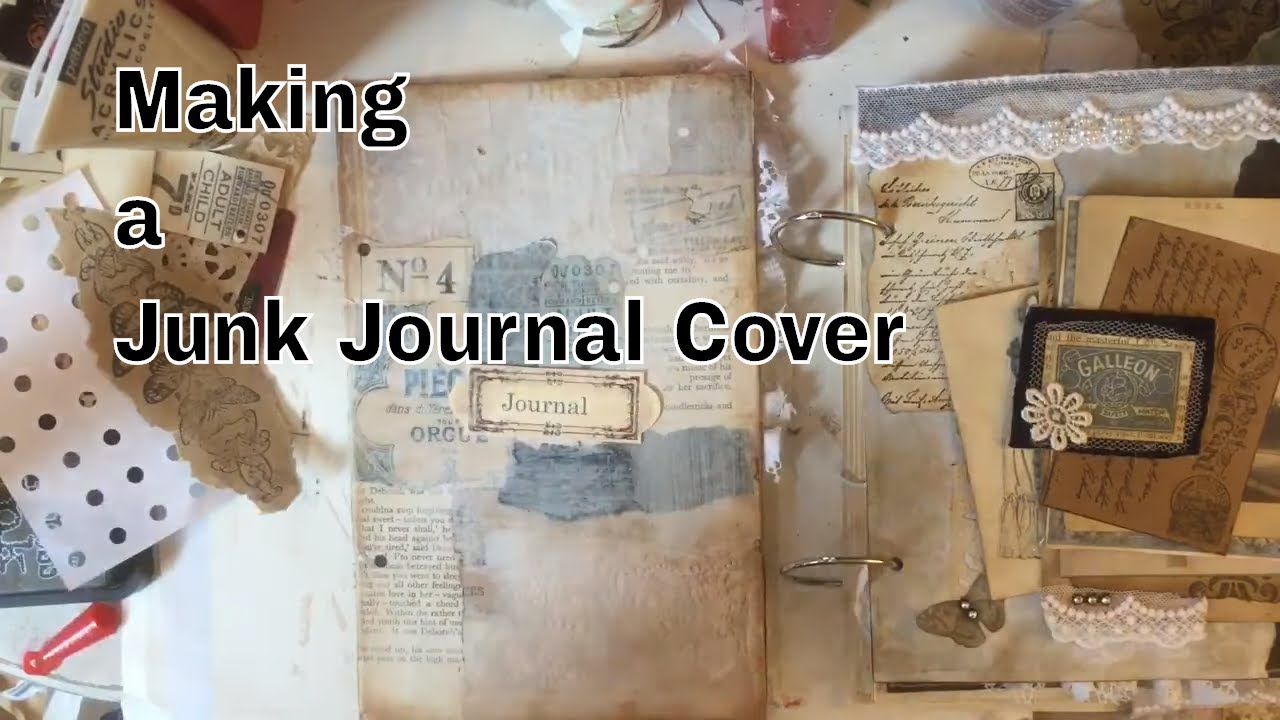Creating a Junk Journal Cover - How to Work with Mistakes - YouTube