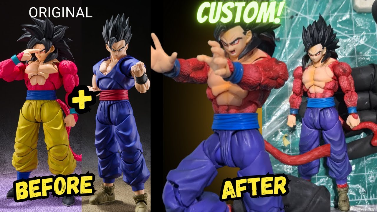 Gohan SSJ4 SHFIGUARTS CUSTOM - - YouTube