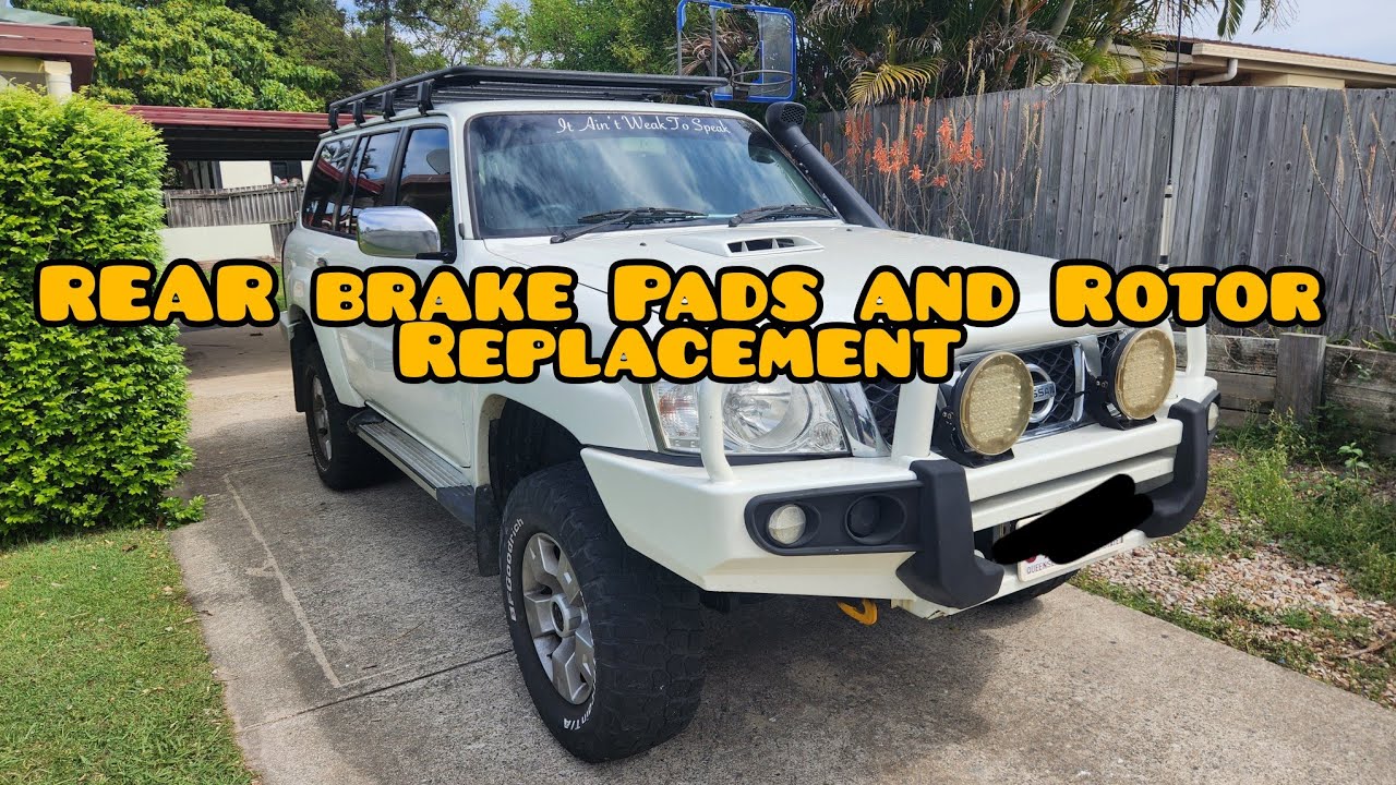 How to Replace Nissan Gu Patrol Rear Brake Pads & Rotors. (No BS) - YouTube