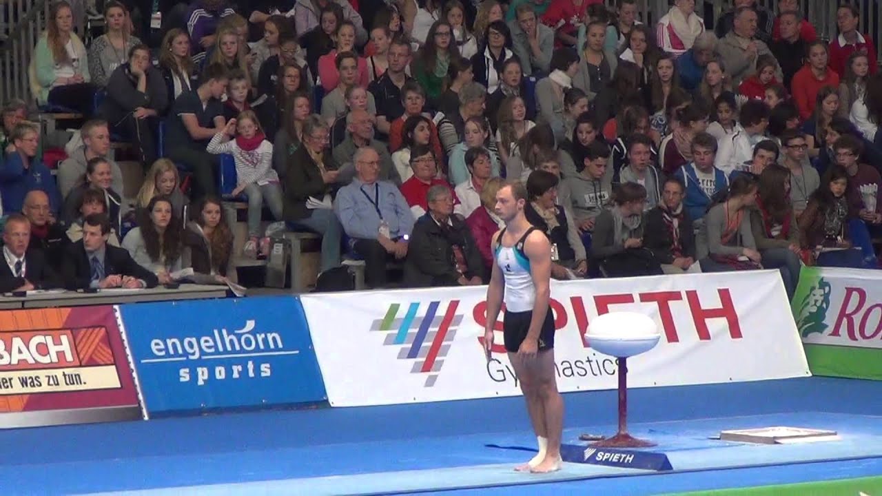 German National Championships Apparatus Finals Ivan Bykov Vault 1 - YouTube