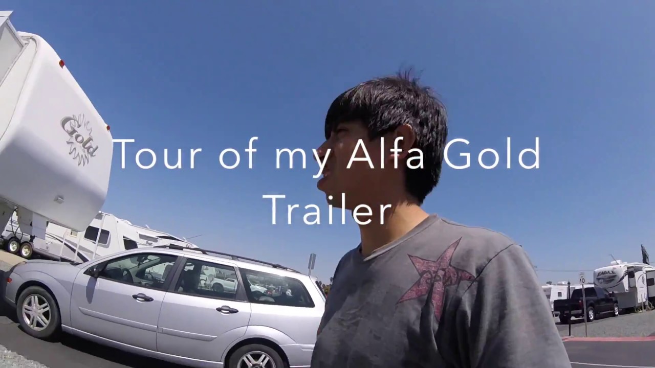 Tour of my "Alfa Gold" Trailer - YouTube