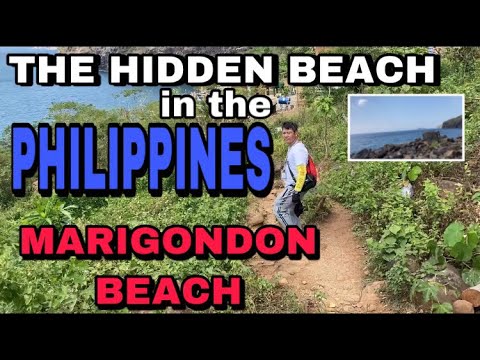 The Hidden Beach in the Philippines MARIGONDON BEACH - YouTube