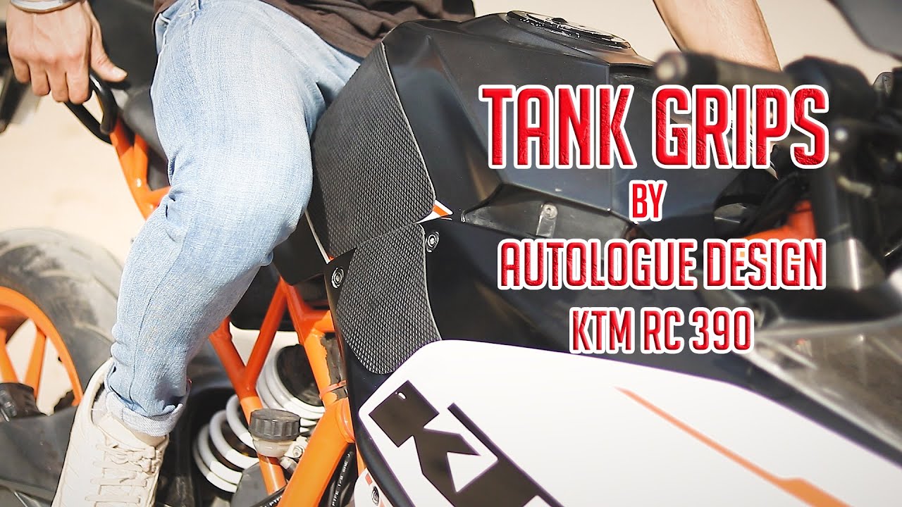 KTM RC 200/390 TANK GRIPS by AUTOLOGUE DESIGN - YouTube