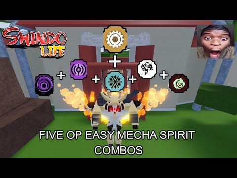 5 EASY MECHA SPIRIT COMBOS || SHINDO LIFE || (cool glitch at the end ...
