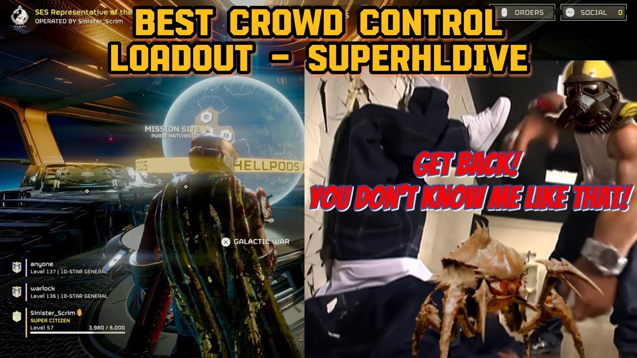 BEST CROWD CONTROL LOADOUT | Super Helldive Max Difficulty | Level 10 | Vs Bugs | Helldivers 2 ...