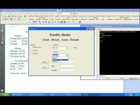 Tutorial Delphi 7 : Kantin - YouTube