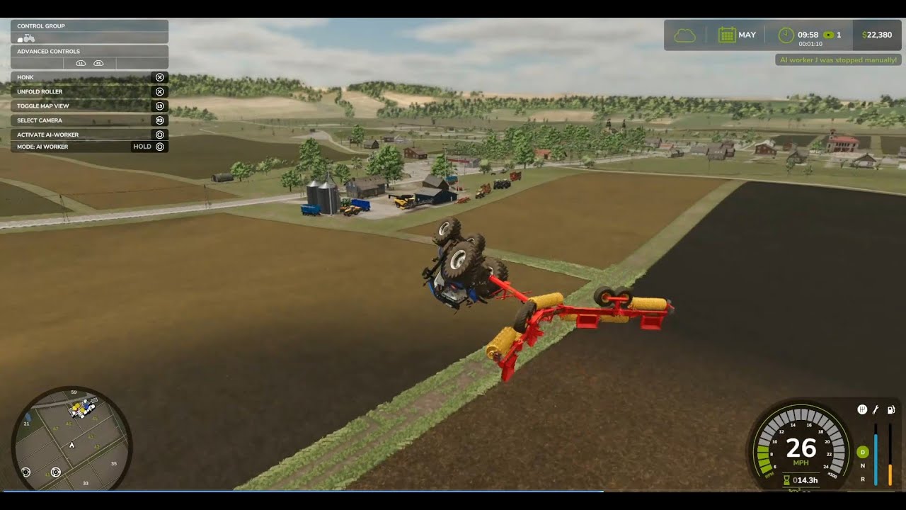 Will your roller flip your tractor over - YouTube