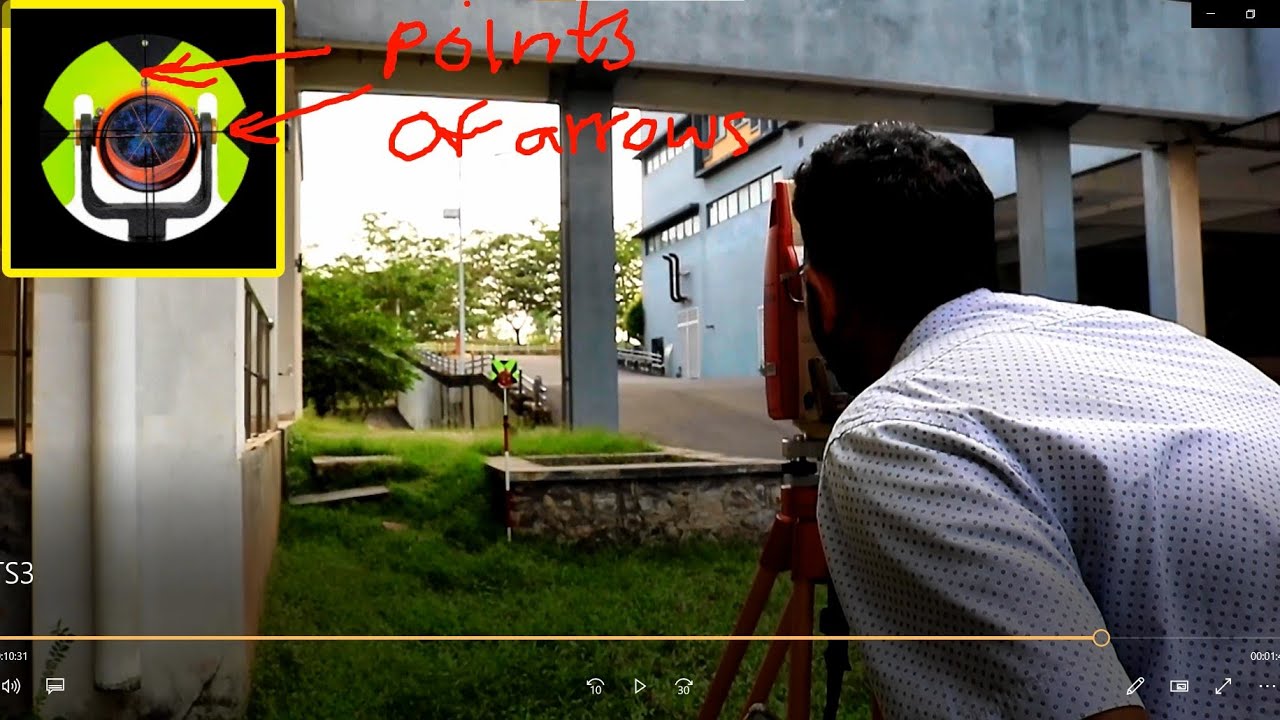 Orientation of a Total Station - Backsight NEZ - YouTube