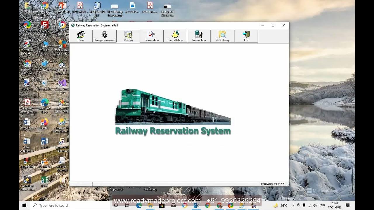 Railway Reservation System - VB6 + SQL Server working and configuration demo by readymadeproject ...