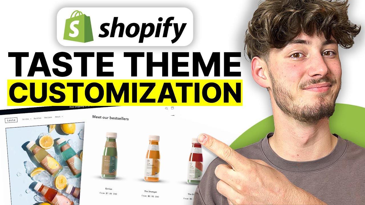 How To Customize Shopify Taste Theme Step By Step Tutorial YouTube How To Customize Shopify Taste Theme Step By Step Tutorial YouTube