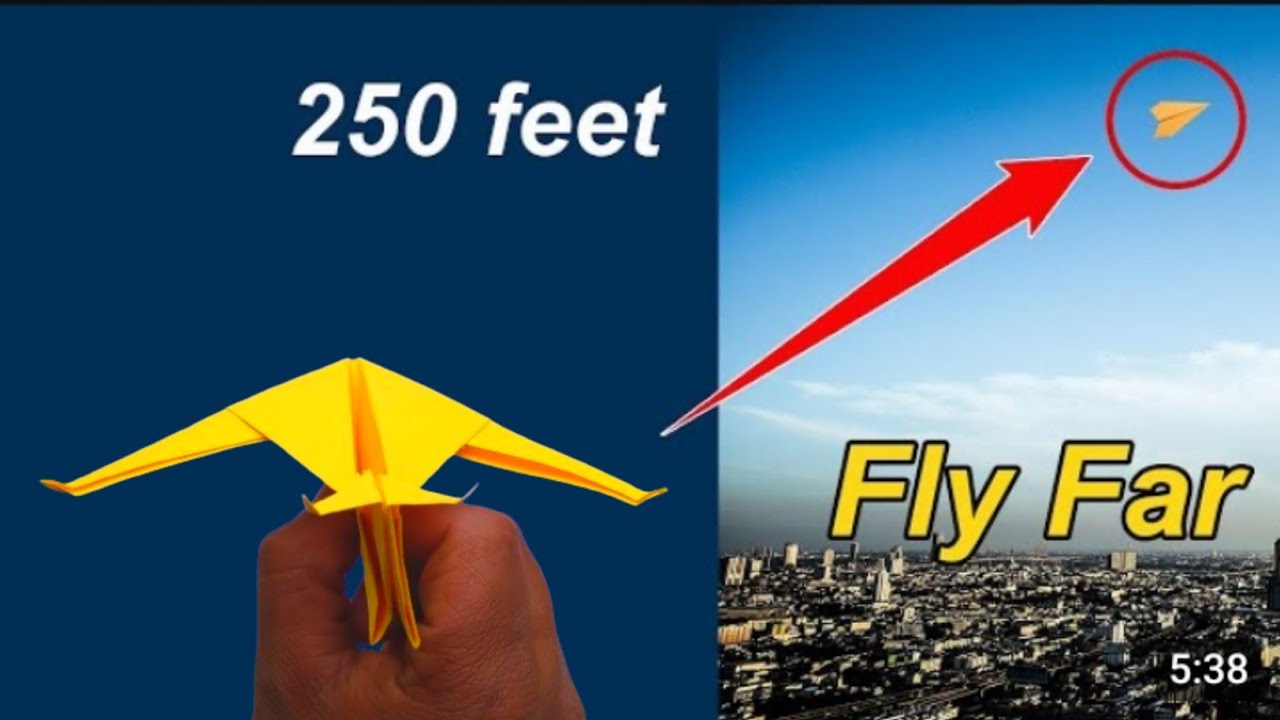 How to Make an Easy Paper Airplane || Competition Winner — Flies 100 ...
