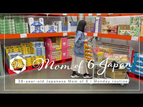 【Mom of 6 Japan】family of 8 | Grocery shopping at Costco | Monday routine