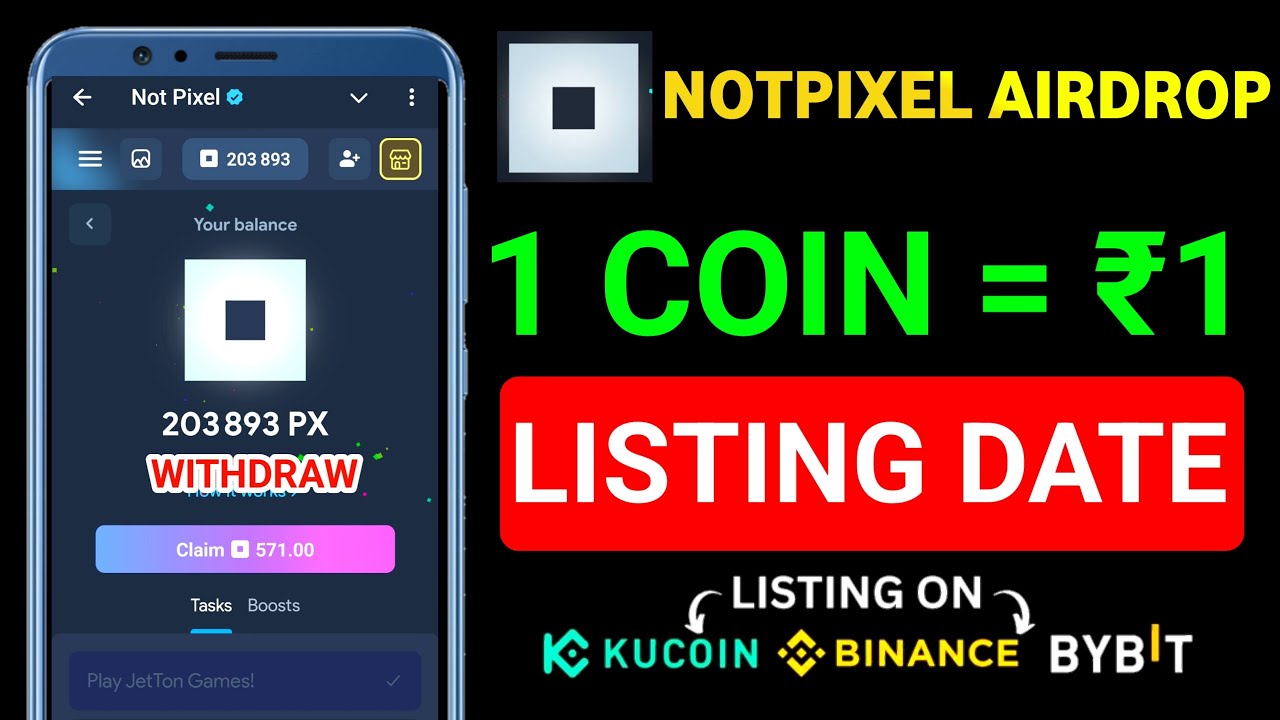 Notpixel Listing Date | Notpixel Price Earn $500 | Not Pixel Binance ...