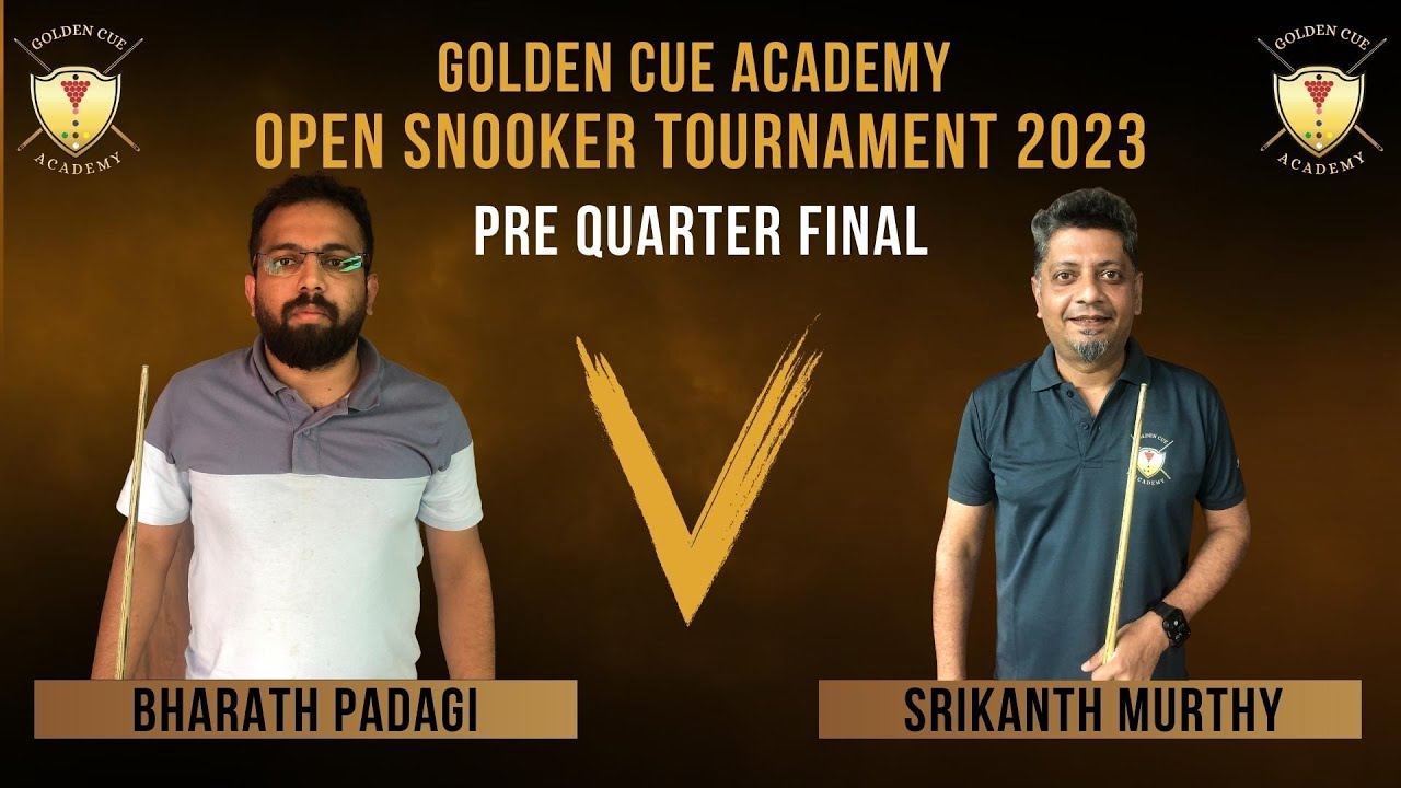 PRE QUARTER FINAL - SRIKANTH MURTHY vs BHARATH PADAGI - GCA OPEN SNOOKER TOURNAMENT 2023. - YouTube