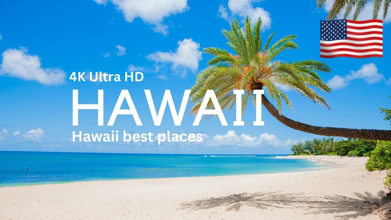FLYING OVER HAWAII (4K UHD) - Relaxing Music Along With Beautiful ...