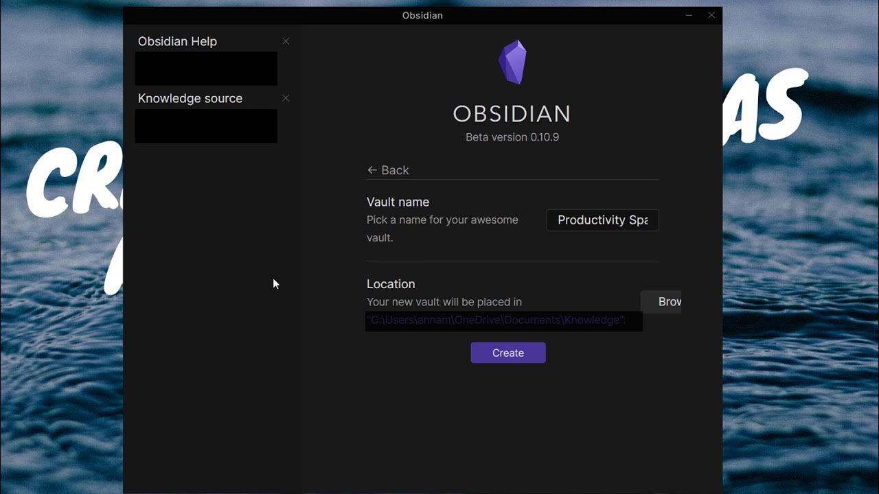 How to create a new vault and setup Obsidian #Shorts #myfirstshorts # ...