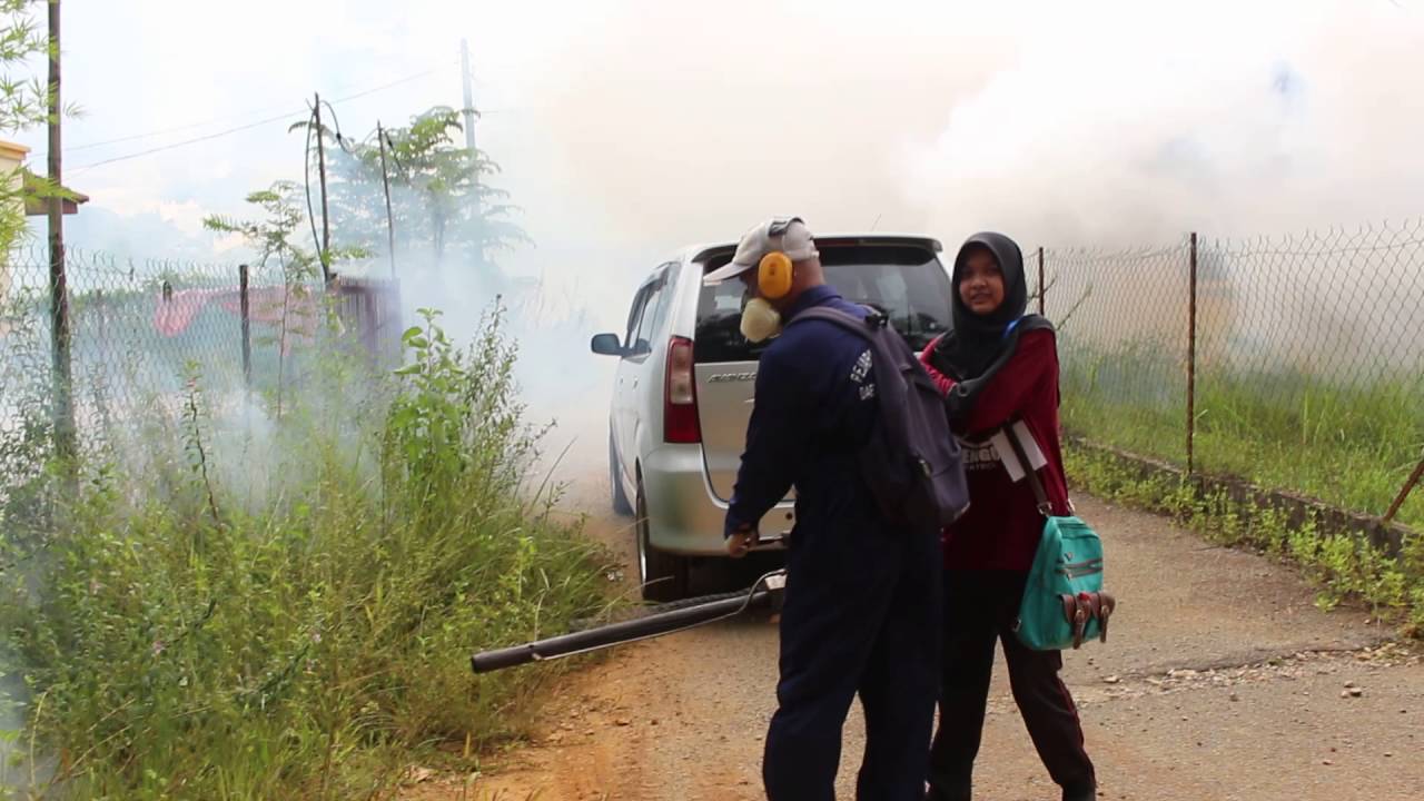 Fogging (Community Services) @ Jalan Kaki Bukit - YouTube