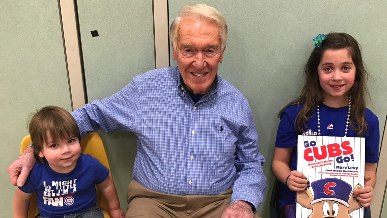 Marv Levy's "Go Cubs Go!" book reading - YouTube