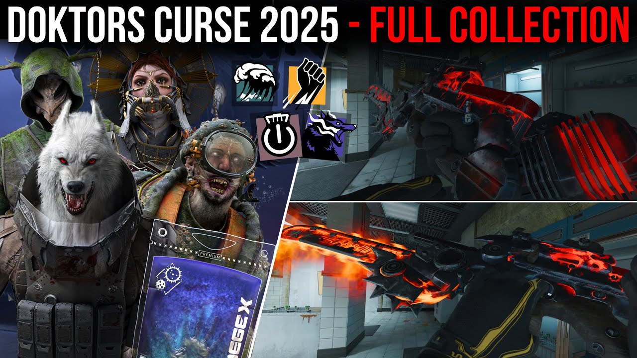 Doktor's Curse 2025 FULL COLLECITON & Memento P90 Skin! Rainbow Six ...