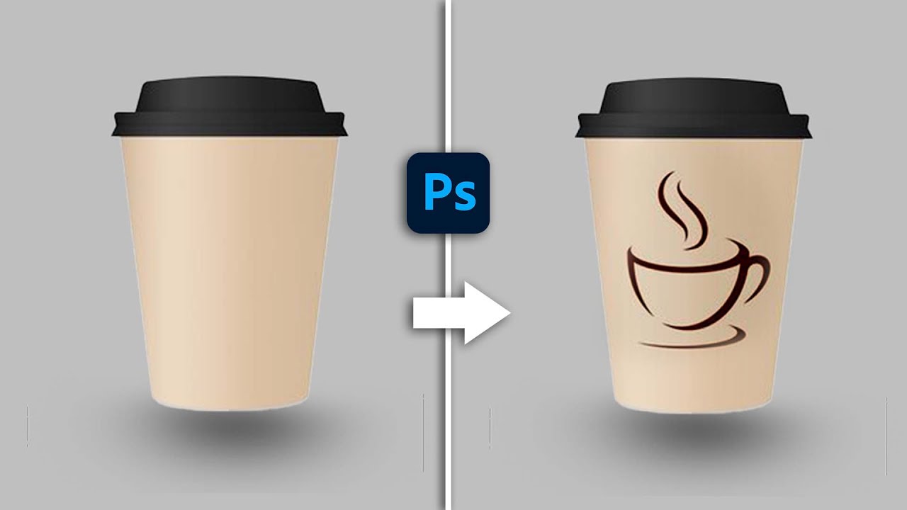 How to Cup Logo Design Mockup in Photoshop - Photoshop Tutorial # ...