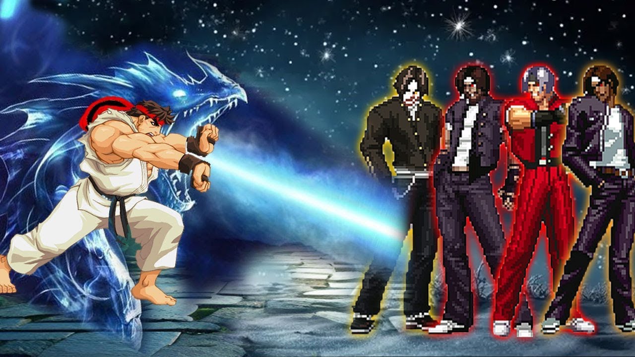[Mugen KOF] Ice Ryu Vs Orochi Kyo Kusanagi Team - YouTube