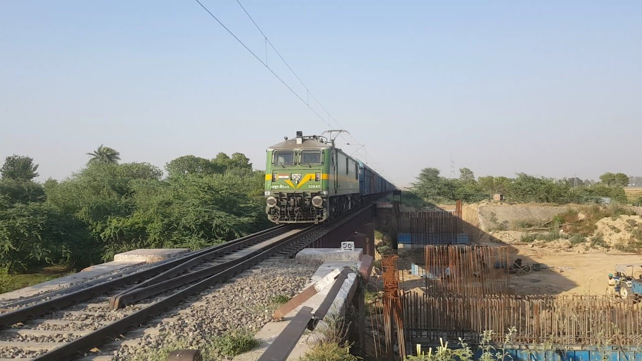 32645 CNB WAG9 WITH BCNHL AT BADI NADI BRIDGE | PATIALA - YouTube