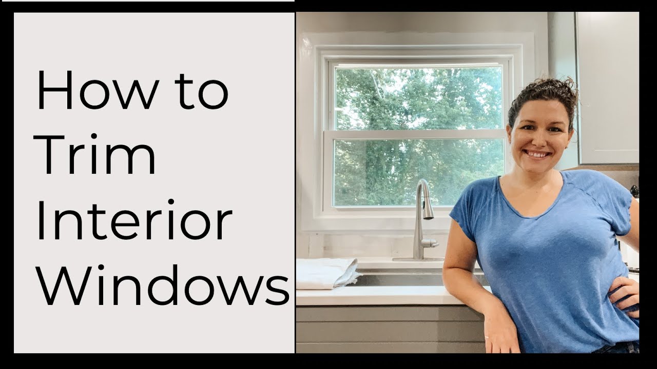 How to Trim Interior Windows: Building the Frame, Using Filler , Caulk ...