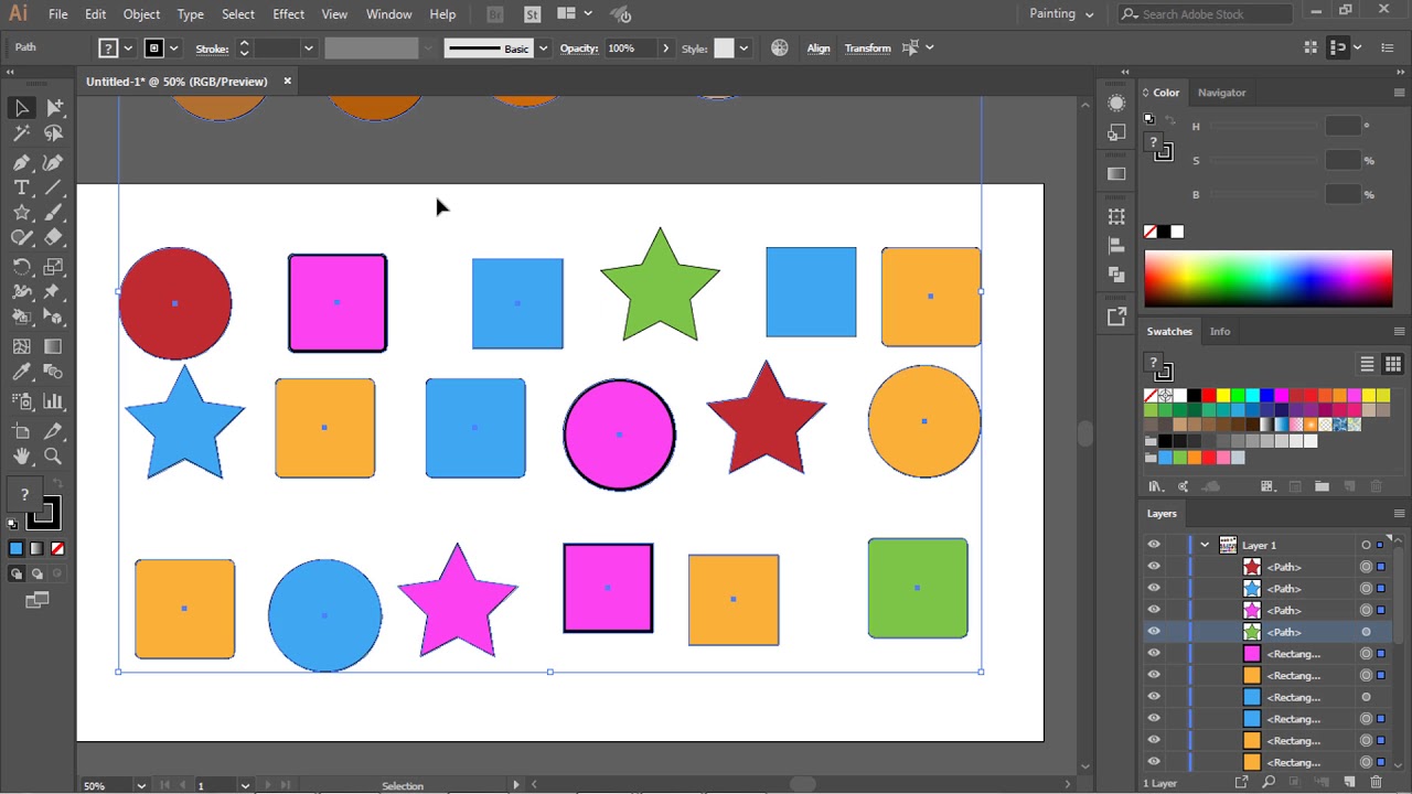 #Ai-21 All About Selections in Adobe Illustrator | Selection Menu/Tools ...