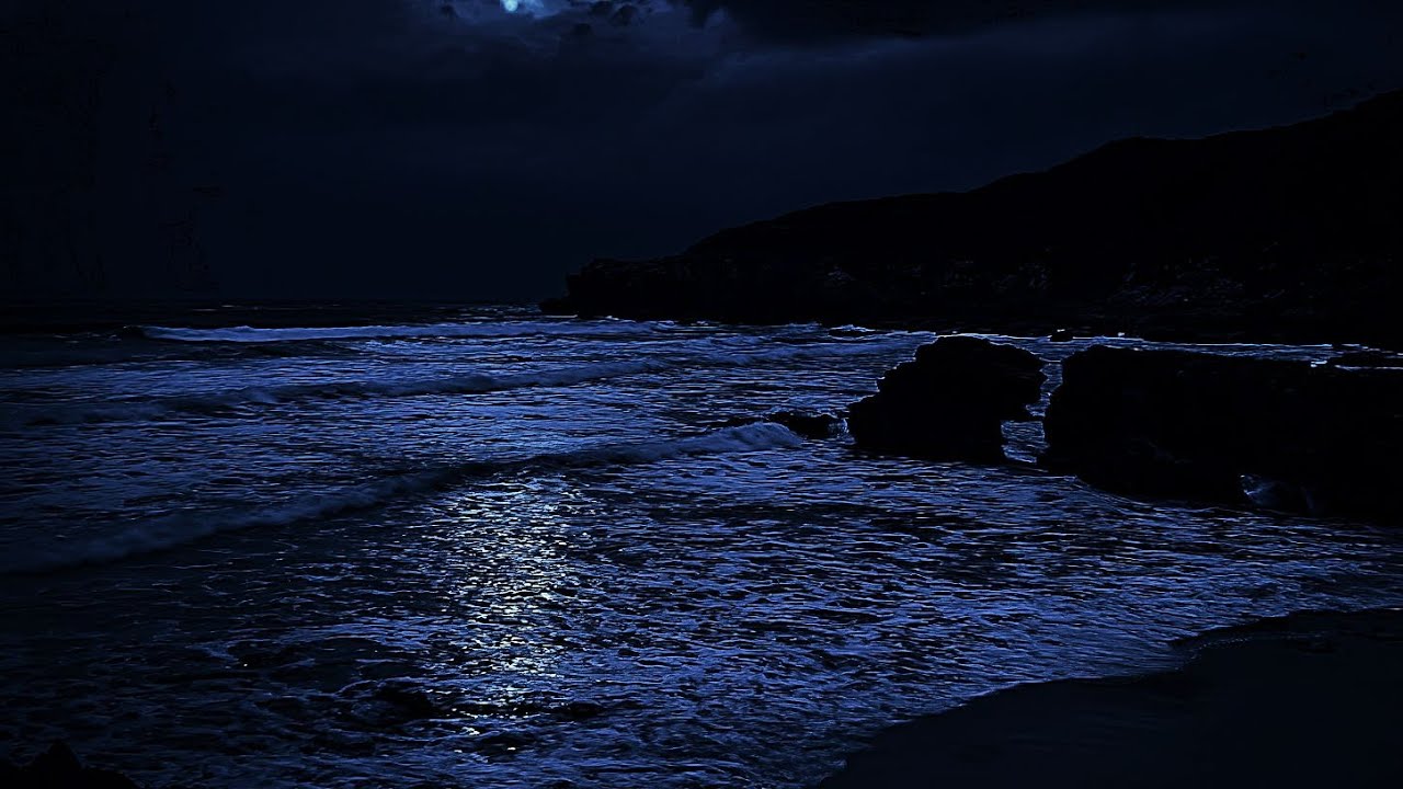 🌙 Night Ocean Waves – Relaxing Sounds for Deep Sleep & Stress Relief ...