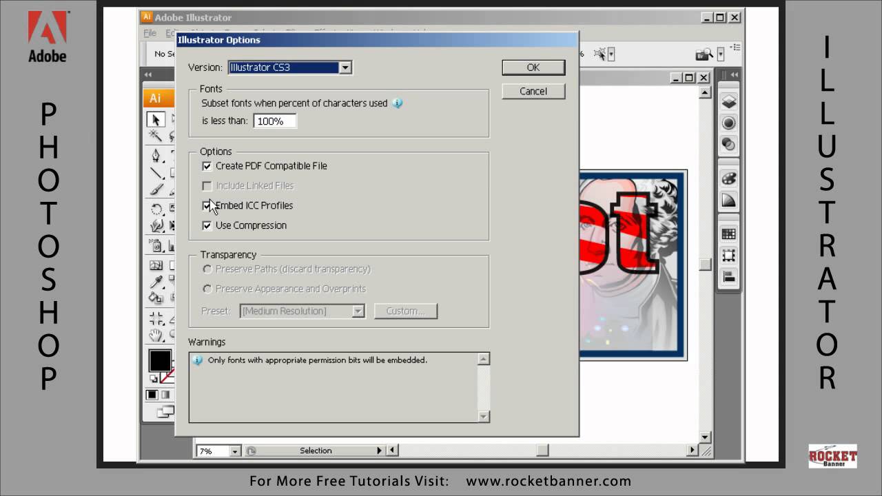 Designing Signs and Banners in Adobe Illustrator CS3, chap 12 - YouTube