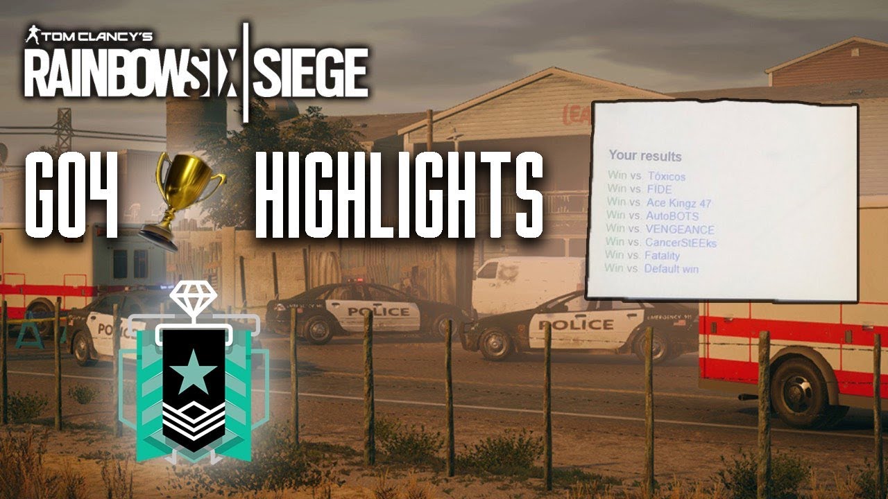 WINNING ESL GO4 -Rainbow Six Siege PS4 Diamond - YouTube