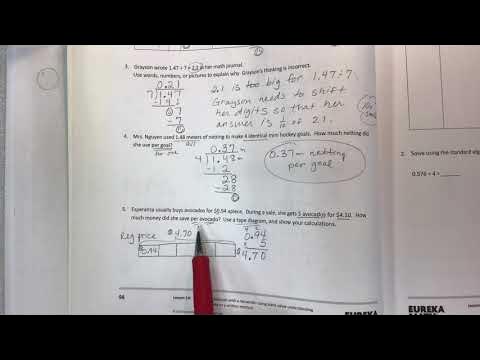 Eureka math grade 5 module 1 lesson 14 problem set #5 - YouTube