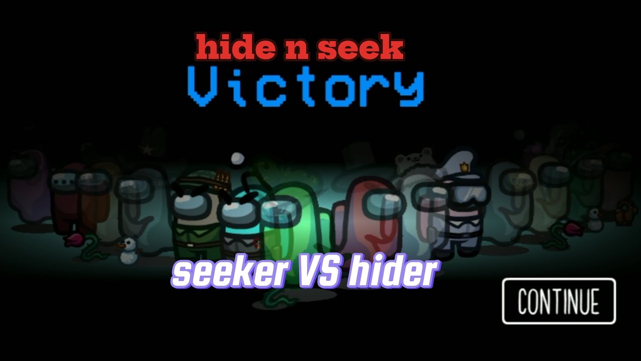 Among Us but hide n seek who win seeker VS hider let's play #foryou # ...