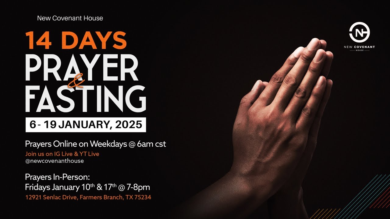 Our 14 Days Prayer and Fasting Continues Tomorrow at 6AM CST! - YouTube