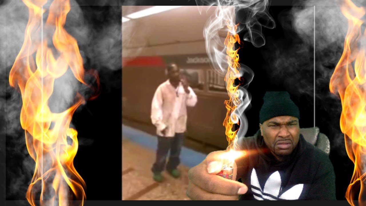 HOMELESS MAN RAPPING ON CHICAGO SUBWAY GOT BARS! - REACTION - YouTube