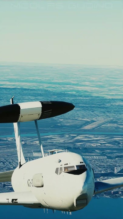 Boeing E-3: Patrolling the Sky Over New York! 🇺🇸 #flight #aviation # ...