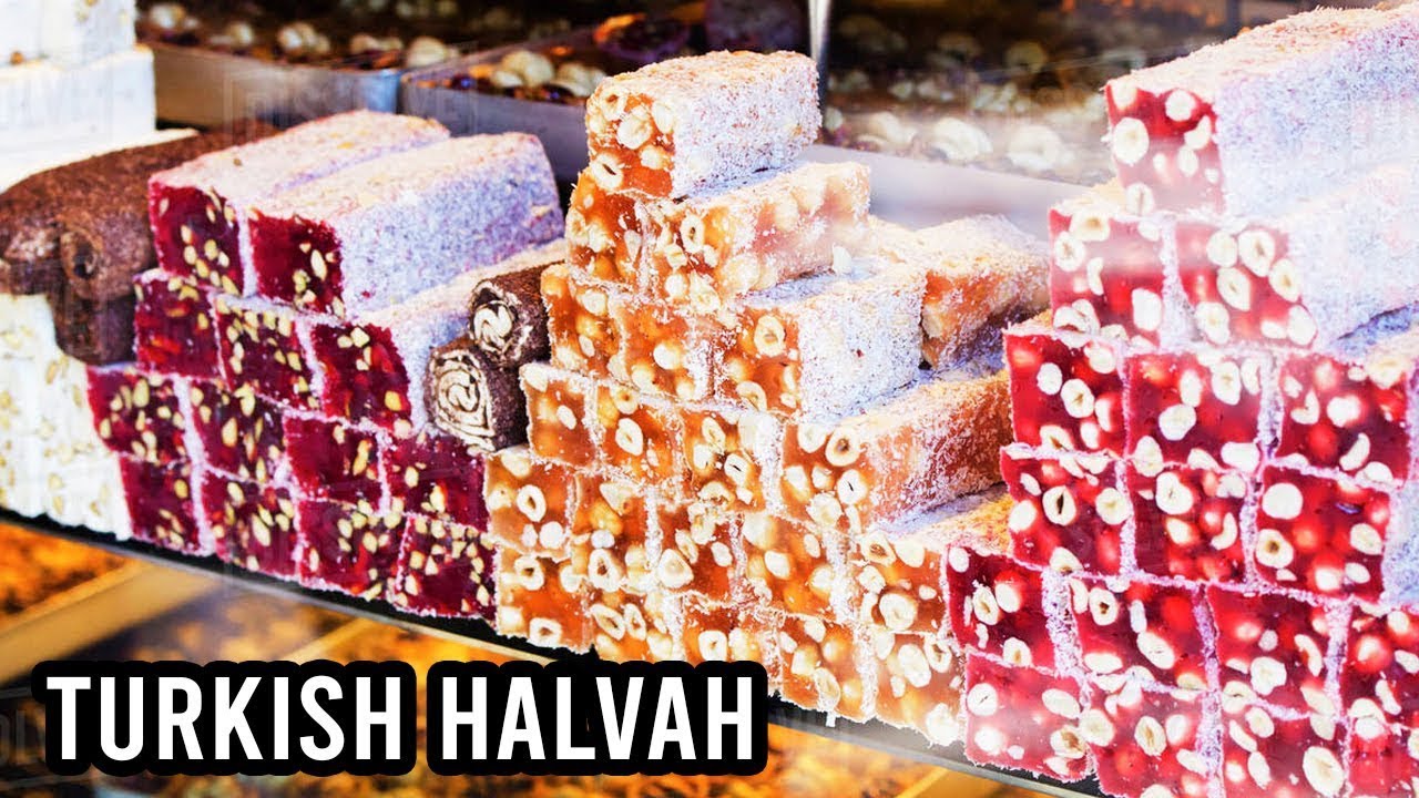 Turkish Street Food Koska Halvah in Istanbul - YouTube
