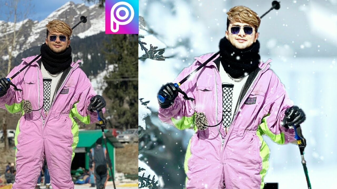 Winter Photo Editing Tutorial In Hindi || Picsart Tutorial || Snow ...