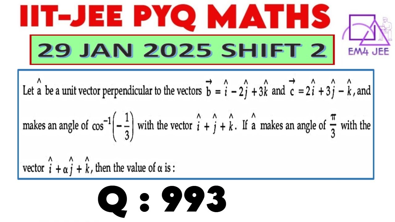 Let a ̂ be a unit vector perpendicular to the vectors b ⃗ = i -2j +3k ...