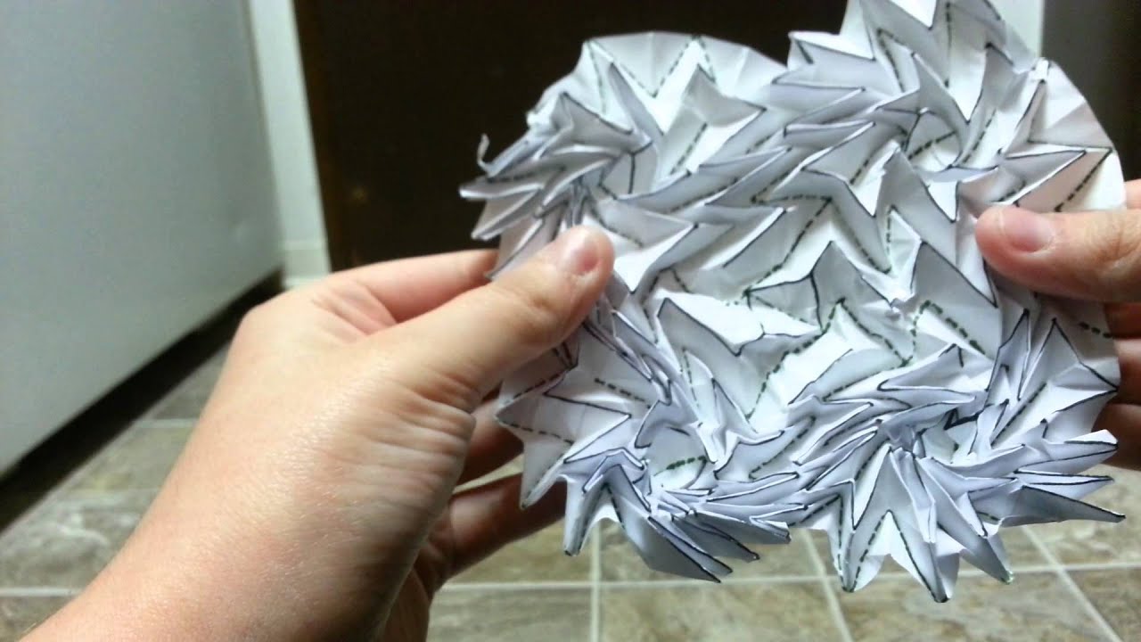 Origami Flasher Deluxe Tessellation (Second Attempt) Designed By Jeremy ...