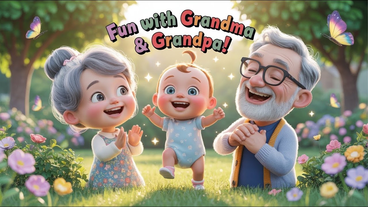 Fun With Grandma & Grandpa! | Happy Family Song for Kids | @123kidshub ...