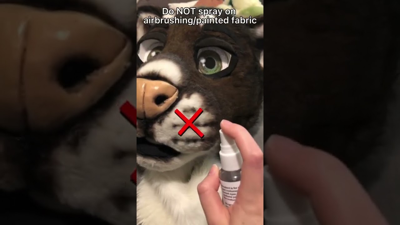 How to correctly use fursuit spray - YouTube