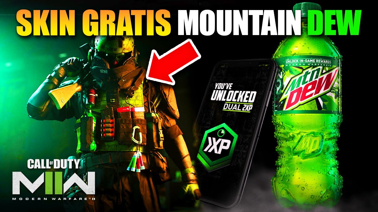 SKIN de OPERADOR ENÉRGICO para FENDER de MODERN WARFARE II y MTN DEW ...